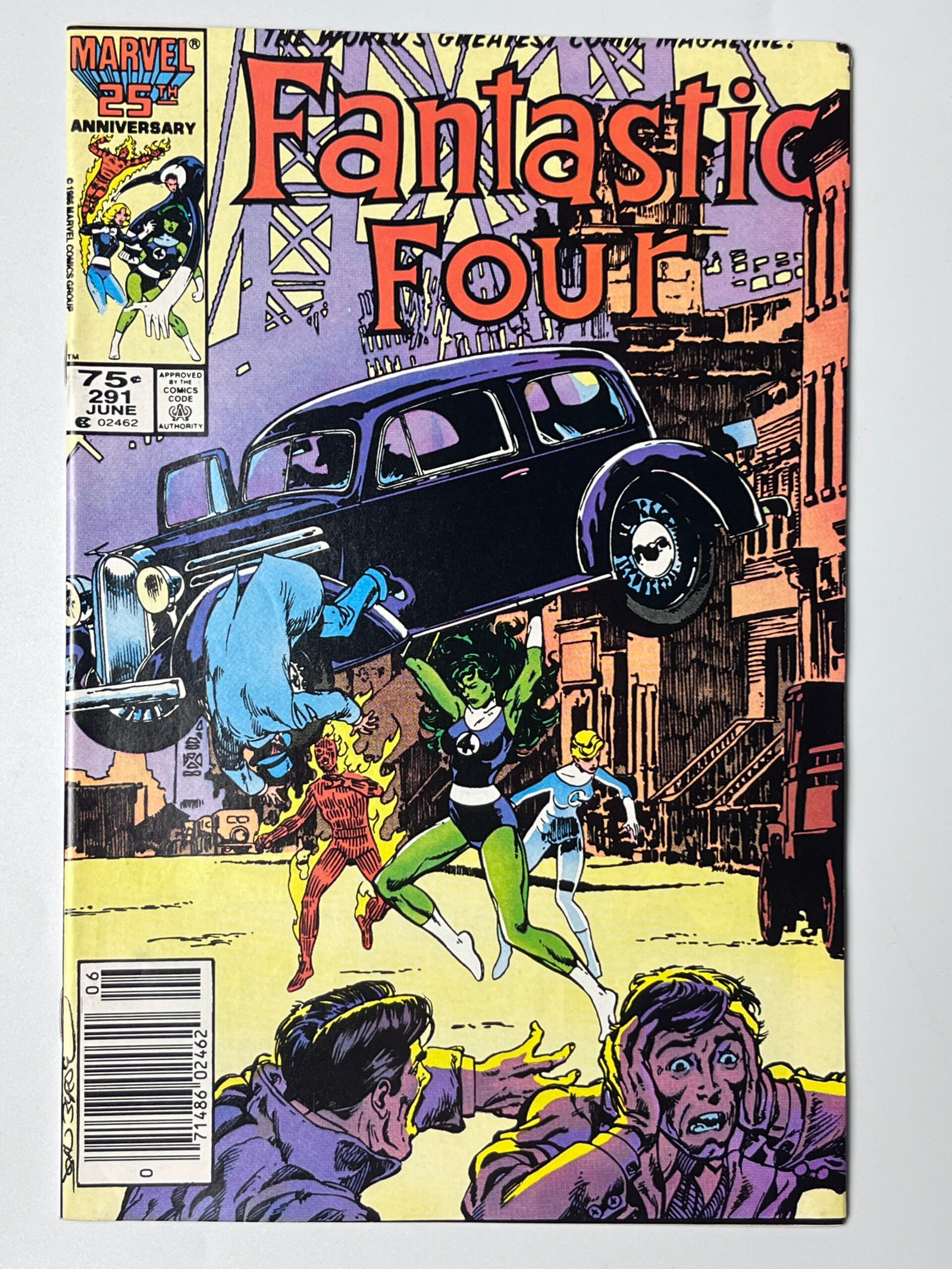 Fantastic Four #291 (1986) Cover art inspired by Action Comics #1 ...